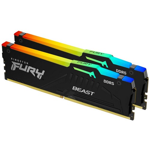 KINGSTON DIMM DDR5 64GB (2x32GB kit) 6000MT/s KF560C40BBAK2-64 Fury Beast RGB