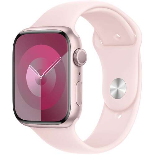 APPLE Watch S9 GPS 45mm Pink Alu Case with Light Pink Sport Band - S/M mr9g3se/a