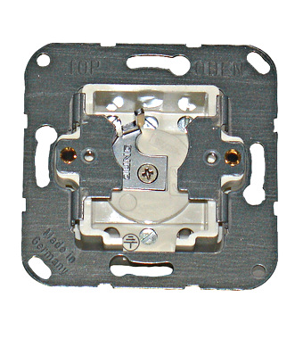 Centralna ploča za ključ-prekidač,sa otvorom,250V,jednopolni
Vijčane priključne stezaljke, za ugradnju polucilindar brave: EL123000-- ili EL123010--