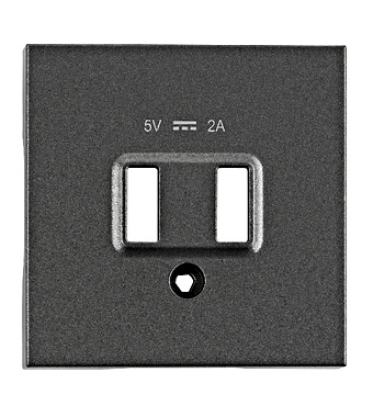 Poklopac USB punjača, antracit
Kompletirati s umetkom EV103051--