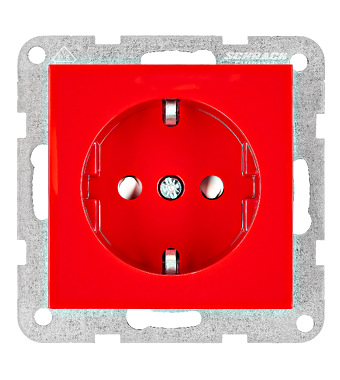 Monofazna šuko utičnica na oprugu, crvene boje
VISIO S 55 (55x55)