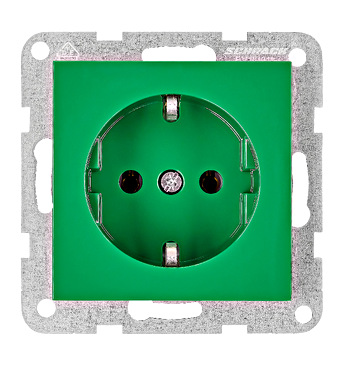 Monofazna šuko utičnica na stezaljke, zelene boje
VISIO S 55 (55x55)