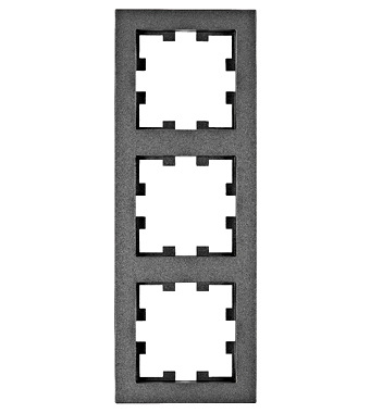 Trostruki okvir, dizajn CUBIC, antracit
VISIO S 55 (55x55)