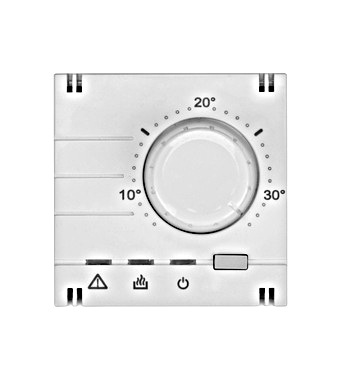 Analogni sobni termostat - gornji deo, grejanje, bela
VISIO S 55, kompletirati sa umetkom termostata: EV103009--