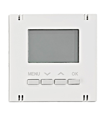 Digitalni termostat gornji modul, grejanje/hlađenje, bela
VISIO S 55, kompletirati s umetkom termostata: EV103061--