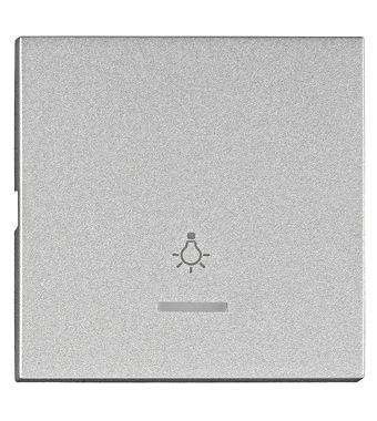 Tipka S 50, providna indikacija, simbol svetla, srebrna
VISIO S 50 (50x50)