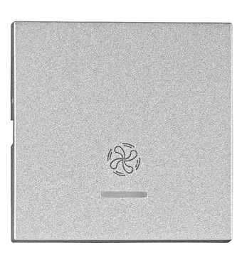Tipka S 50, providna indikacija, simbol ventilatora, srebrna
VISIO S 50 (50x50)