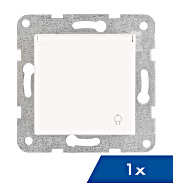 Monofazna ut.na kleme, sa poklopcem bela, VISIO S50 (50x50)
na oprugu, bijela, VISIO S 50 (50x50)