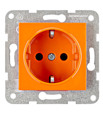 Šuko utičnica, narandžasta, utične priključne stezaljke
VISIO S 50 (50x50)