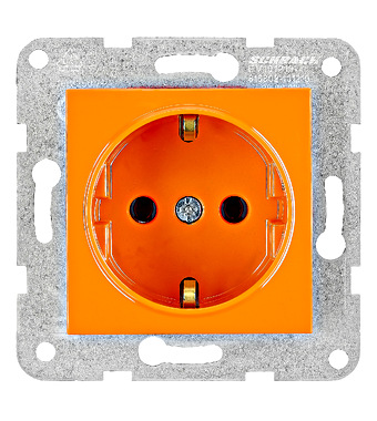 Šuko utičnica, narandžasta, vijčane priključne stezaljke
VISIO S 50 (50x50)