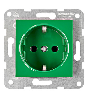Šuko utičnica, zelena, utične priključne stezaljke
VISIO S 50 (50x50)