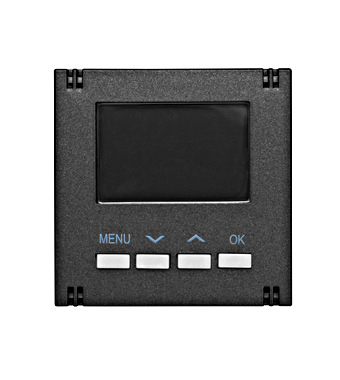 Digitalni termostat top modul, grejanje/hlađenje, antracit
VISIO S 50, kompletirati s umetkom termostata: EV103061--