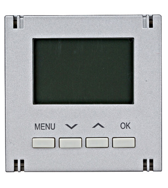 Digitalni termostat top modul, grejanje/hlađenje, srebrni
VISIO S 50, kompletirati s umetkom termostata: EV103061--