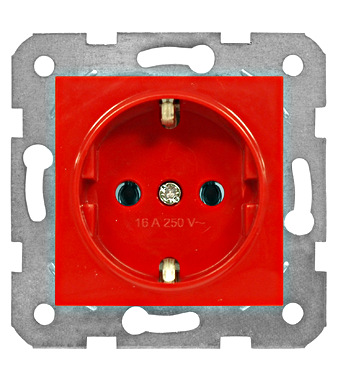 Utičnica šuko, na šraf, crvena
VISIO 50 (50x50)