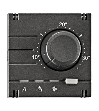 Analogni termostat top modul, grejanje/hladjenje, antracit
VISIO S 50, kompletirati s umetkom termostata: EV103061--