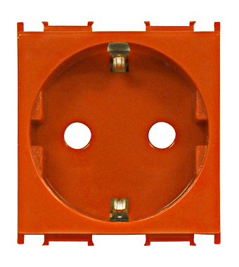 Utičnica MO šuko 2M 16A, sa dečijom zaštitom, narandžasta
s pojačanom zaštitom od dodira (dječja zaštita), vijčano pričvršćivanje vodiča presjeka 1.5-2.5mm²