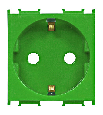 Utičnica MO šuko 2M 16A, sa dečijom zaštitom, zelena
s pojačanom zaštitom od dodira (dječja zaštita), vijčano pričvršćivanje vodiča presjeka 1.5-2.5mm²