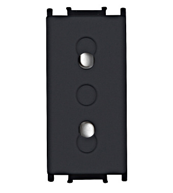 Utičnica MO 1M 16A, sa dečjom zaštitom, crna
s pojačanom zaštitom od dodira (dječja zaštita), vijčano pričvršćivanje vodiča presjeka 1.5-2.5mm²