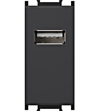 USB 2.0 utičnica 1M crne mat boje,Tip A,sa šrafovskim priklj
vijčano pričvršćivanje, raster 5mm, 1.5mm², 1x2P + 1x3P