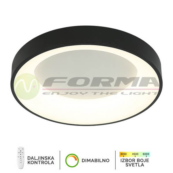 Dimabilna LED plafonska lampa F2049-66C Crna