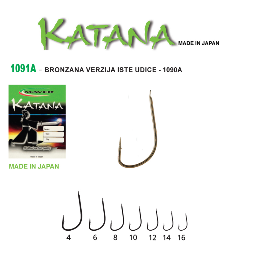 KATANA mod.1091A – Bronzana, Ravna, Žičana pak.20kom