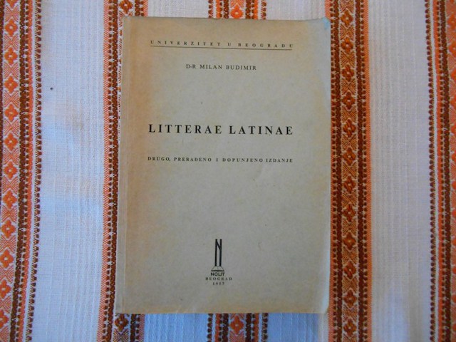 Milan Budimir - Litterae Latinae