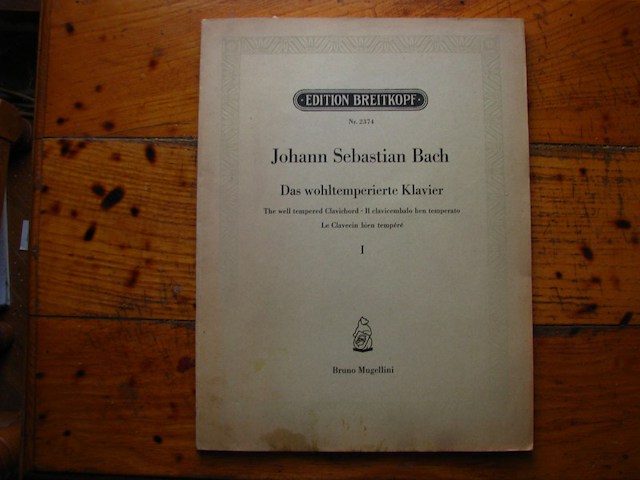 JOHANN SEBASTIAN BACH-DAS WOHLTEMPERIERTE KLAVIER