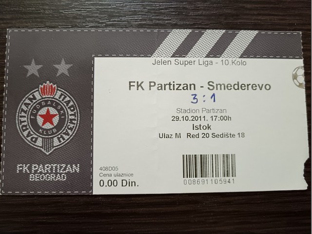 Partizan-Smederevo 29.10.2011