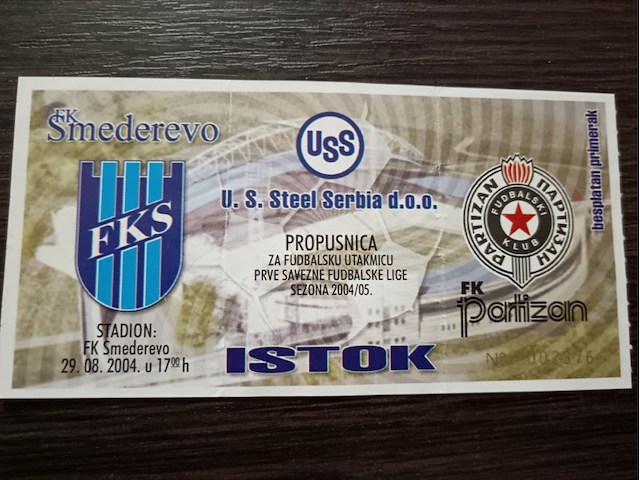 Sartid Smederevo-Partizan 29.8.2004