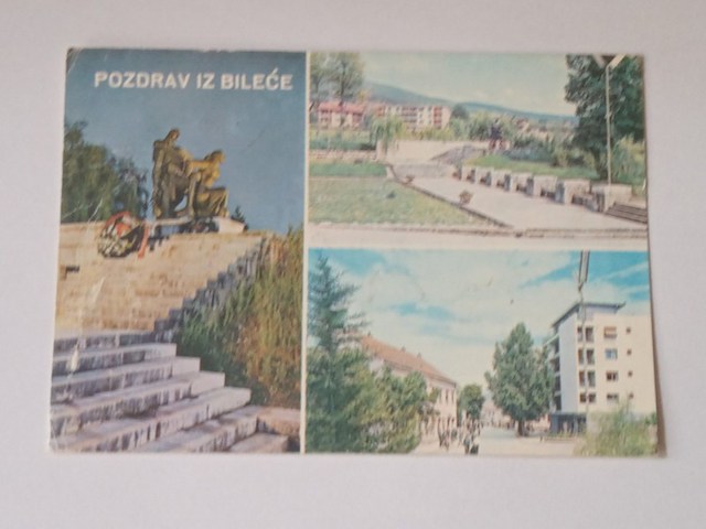 Bileća - Spomenik - Bosna - Putovala 1986.g -