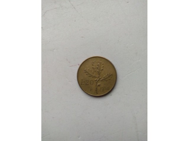 20 lira Italija,1958.