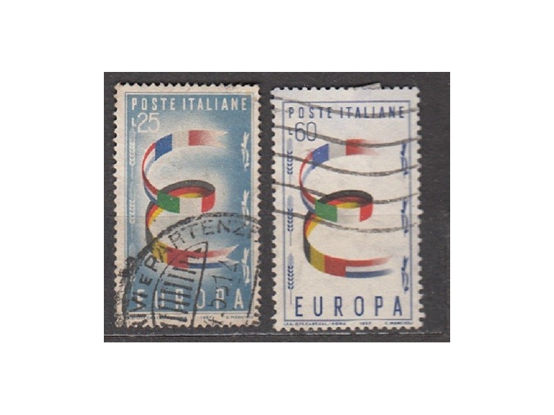 (f635) italija zigosana serija 1957 god evropa