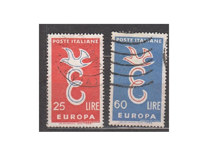 (f636) italija zigosana serija 1958 god evropa