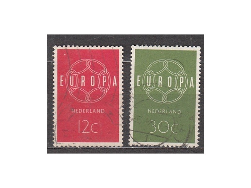 (f641) holanija zigosana serija 1959 god evropa