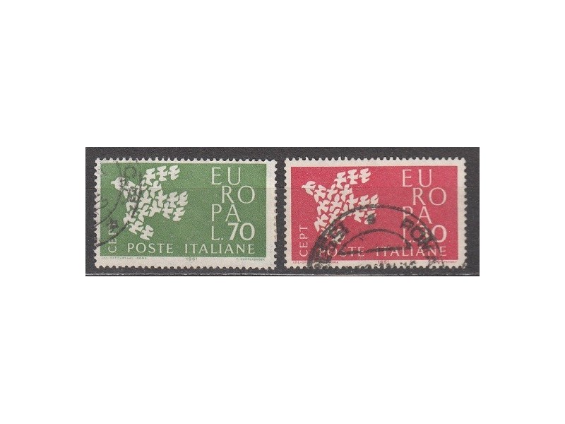 (f645) italija zigosana serija 1961 god evropa