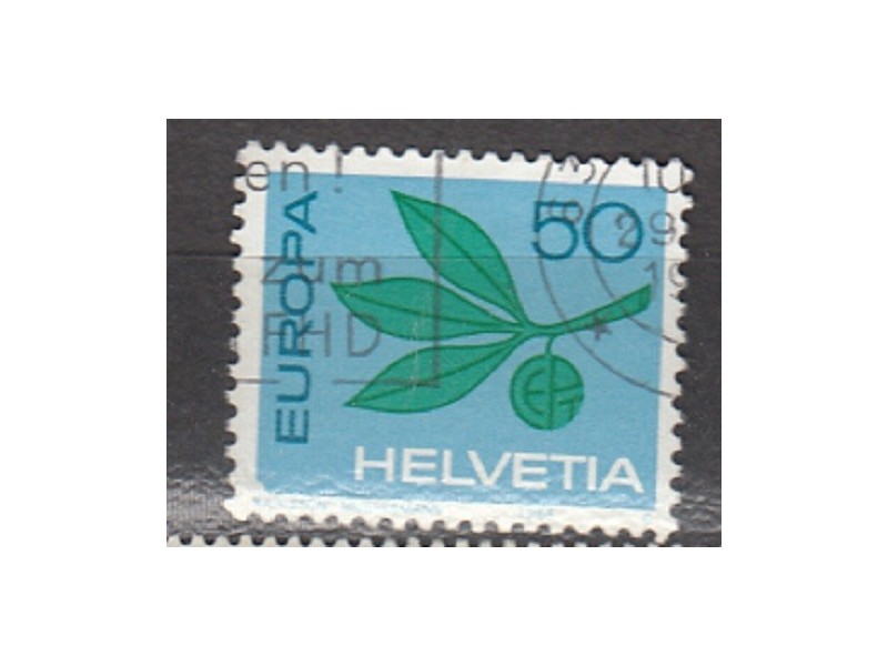 (f662) svajcarska zigosana marka 1965 god evropa