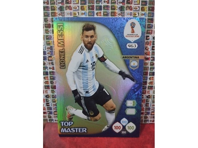 World Cup 2018 Panini ADRENALYN TOP MASTER Br.463 MESSI