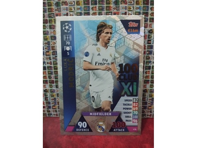 Topps Champions League Match Attax Luka Modric 100 CLUB