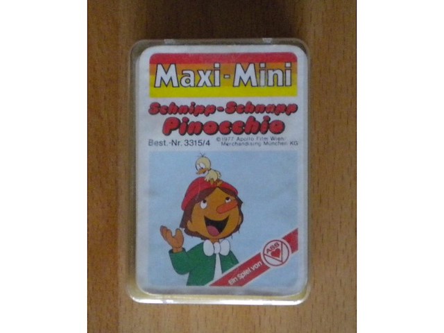 Karte `Pinocchio Maxi-Mini`