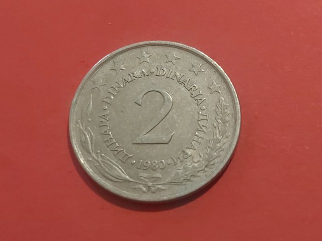 SFRJ  - 2 dinara 1980 god