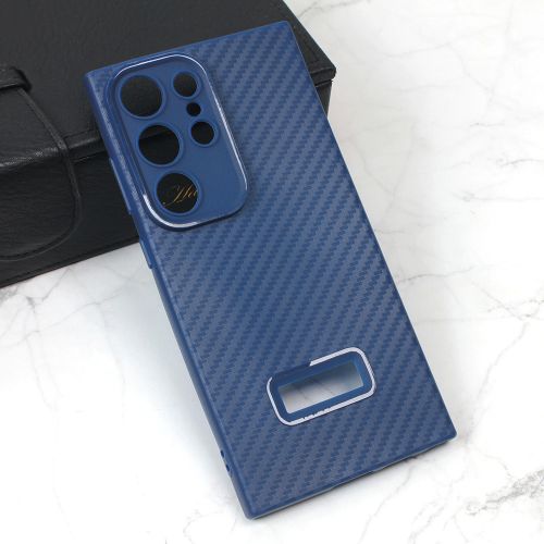 Futrola - maska Carbon Stripe za Samsung S928B Galaxy S24 Ultra plava