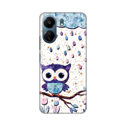 Silikonska futrola - maska print Skin za Xiaomi Redmi 13C Owl