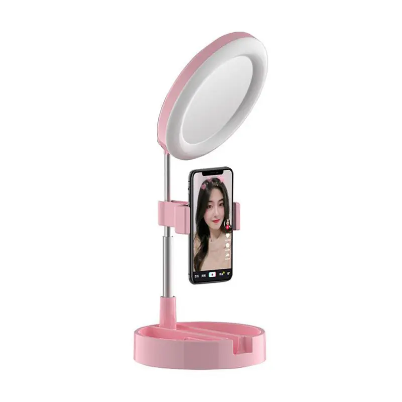 G3 Ring light sa stalkom, 16cm, LED, Roze