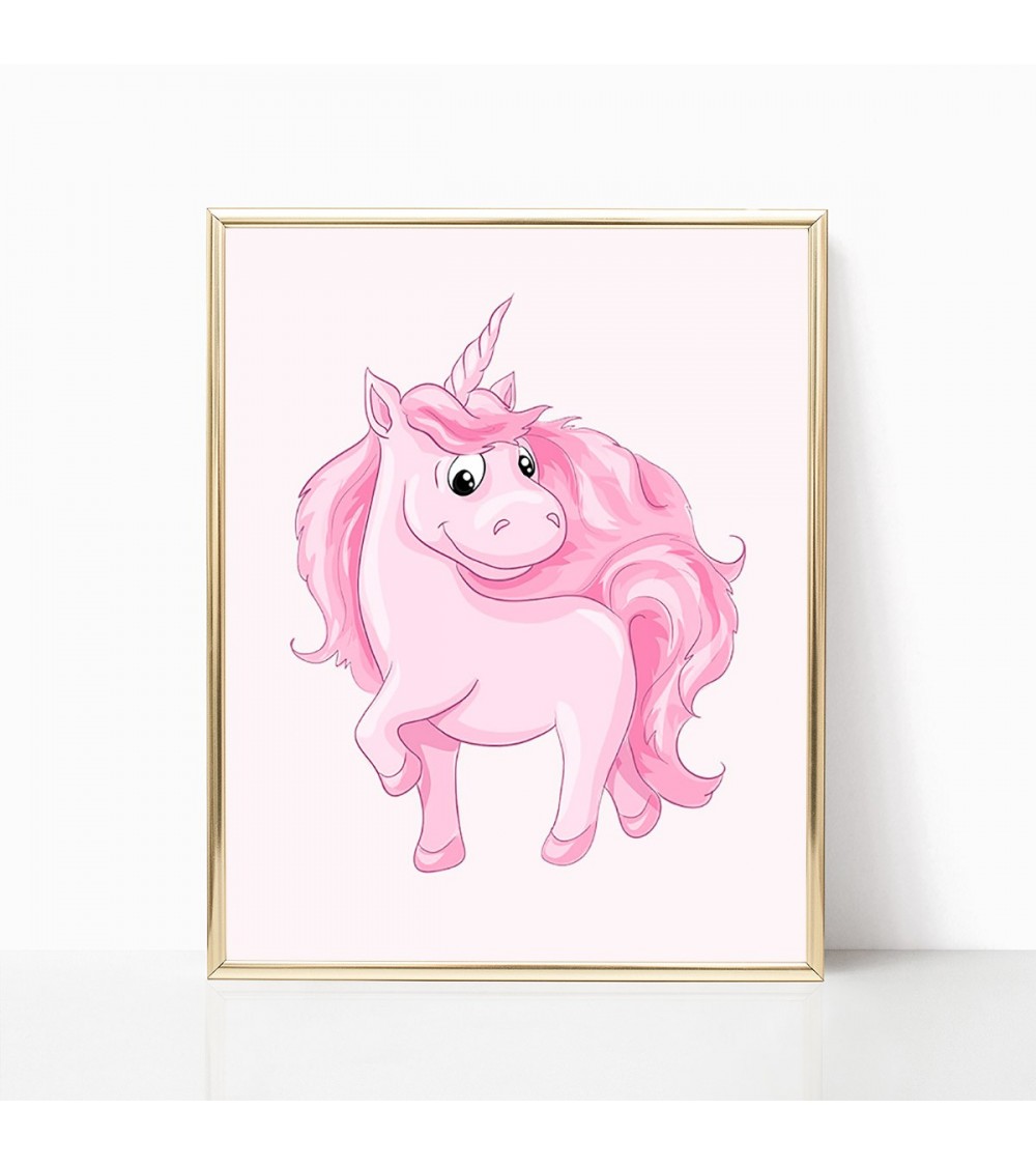 Jednorog - Poster za sobu "Pink Unicorn" (art. p-0586)