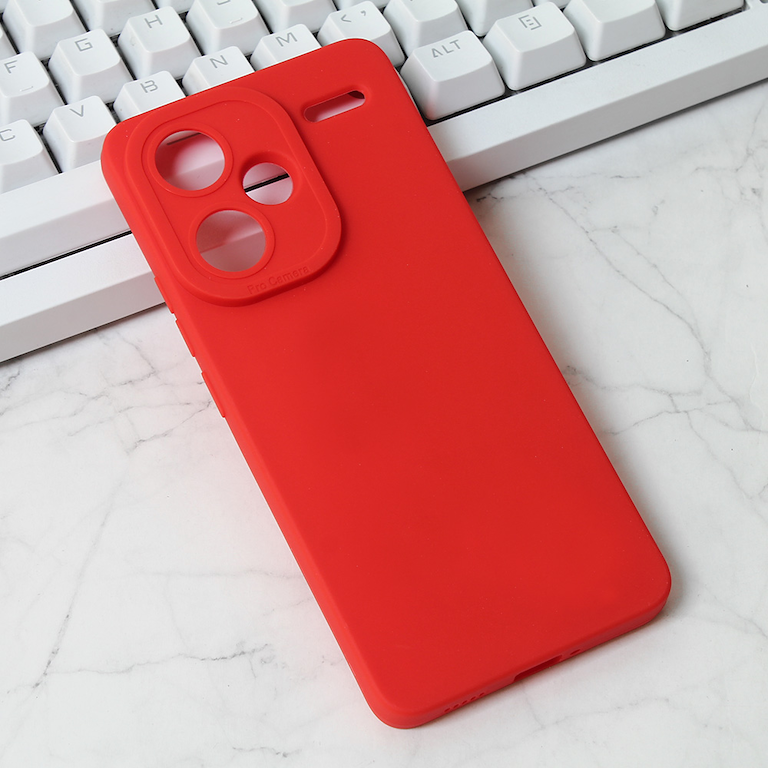 Maska(futrola) Silikon Pro Camera za Xiaomi Redmi Note 13 Pro Plus (EU) crvena