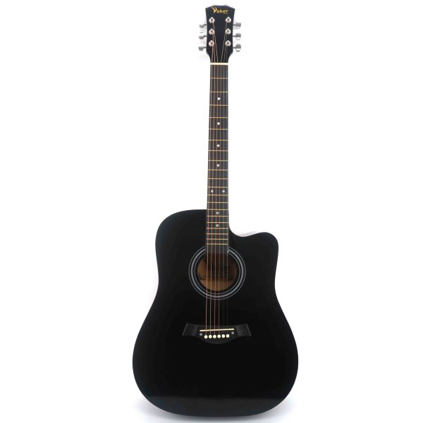 Vaker VD07C-BK Akustična neozvučena Dreadnought gitara Boja: Black