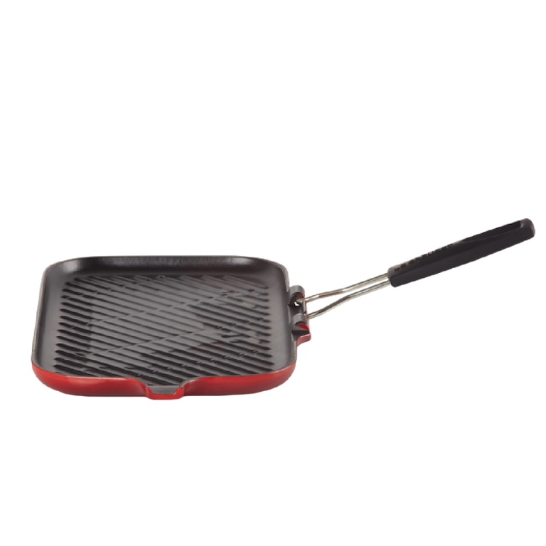 Le Creuset pravougaoni grill tiganj od livenog gvožđa sa silikonskom drškom , 36 cm