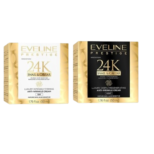 EVELINE - 24k SNAIL & CAVIAR CREAM DAY + NIGHT GRATIS