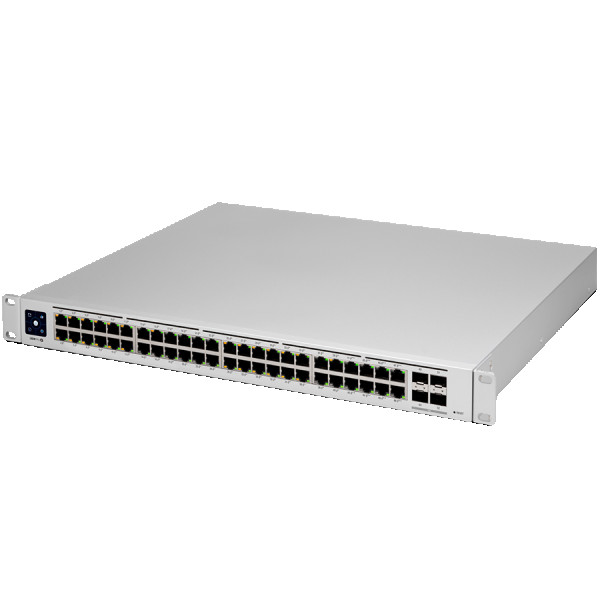 Ubiquiti Layer 3 switch with (48) GbE RJ45 ports and (4) 10G SFP+ ports. ( USW-PRO-48-EU )