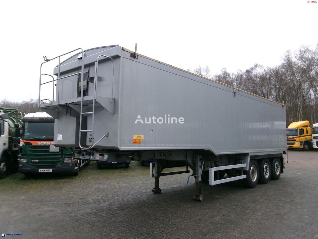 Wilcox Tipper trailer alu 52 m3 + tarpaulin poluprikolica kipera